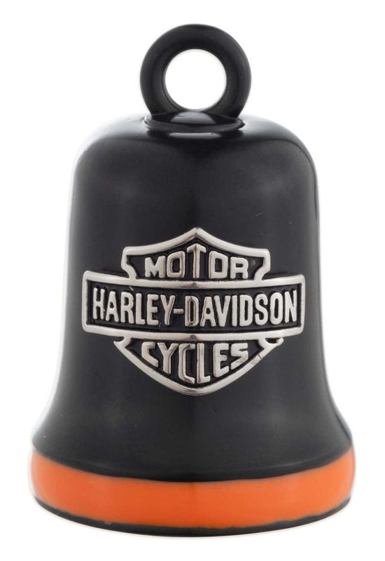 Harley-Davidson® Engraved Bar & Shield Logo Ride Bell w/ Orange Accent ...