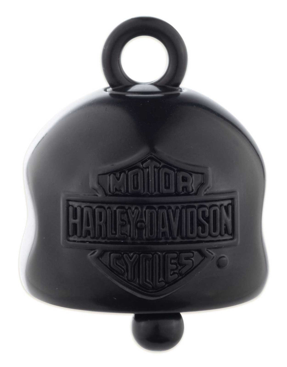Harley-Davidson® Sculpted Skull Bar & Shield Logo Ride Bell, Solid Bla ...