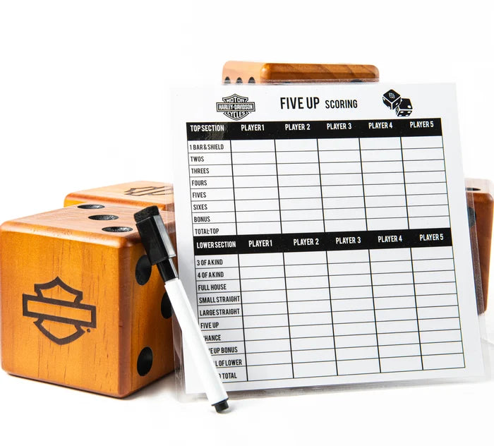 Harley-Davidson® Open Bar & Shield® XL Lawn Dice Set – House of Harley®