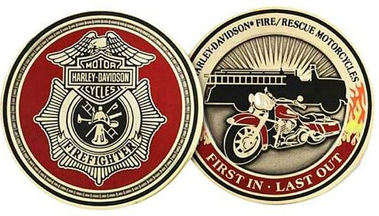 Harley-Davidson® Firefighters Service Challenge Coin | Collectors' Qua ...