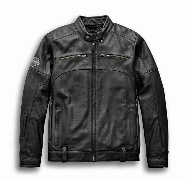 Harley-Davidson® Men's Swingarm 3-in-1 Leather Riding Jacket | Removab ...