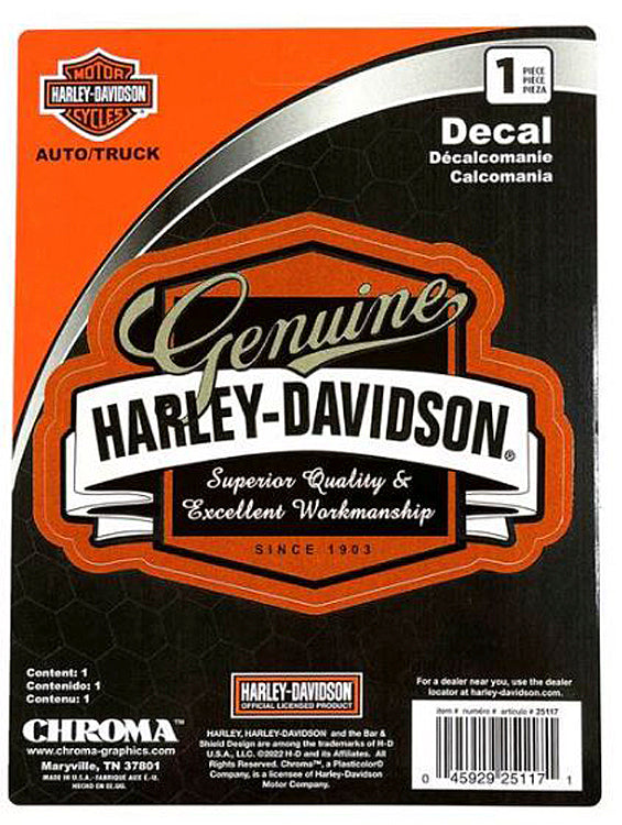 Harley-Davidson® Genuine H-D® Signature Decal | Medium – House of Harley®