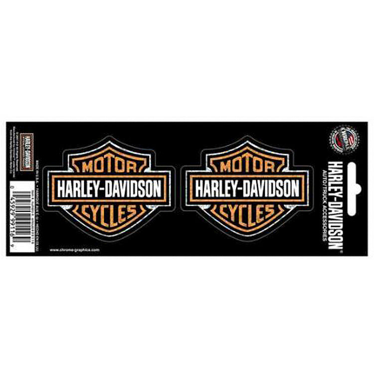 Harley-Davidson® Bar & Shield® Holographic Decals | Two Decals | Small ...