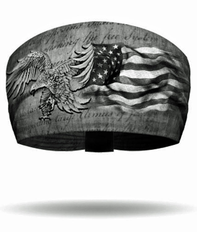 That's A Wrap!® Patriotic Knotty Band™ Head Wrap | Black – House of Harley®