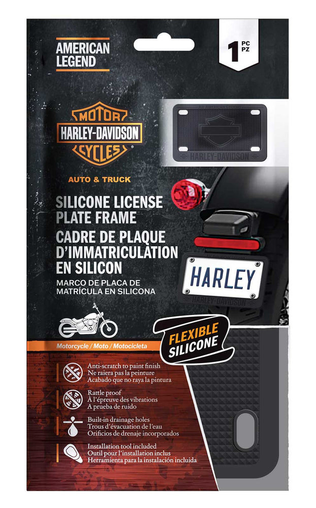 License Plate Frame Black Harley-Davidson Black License Plate Frame ...