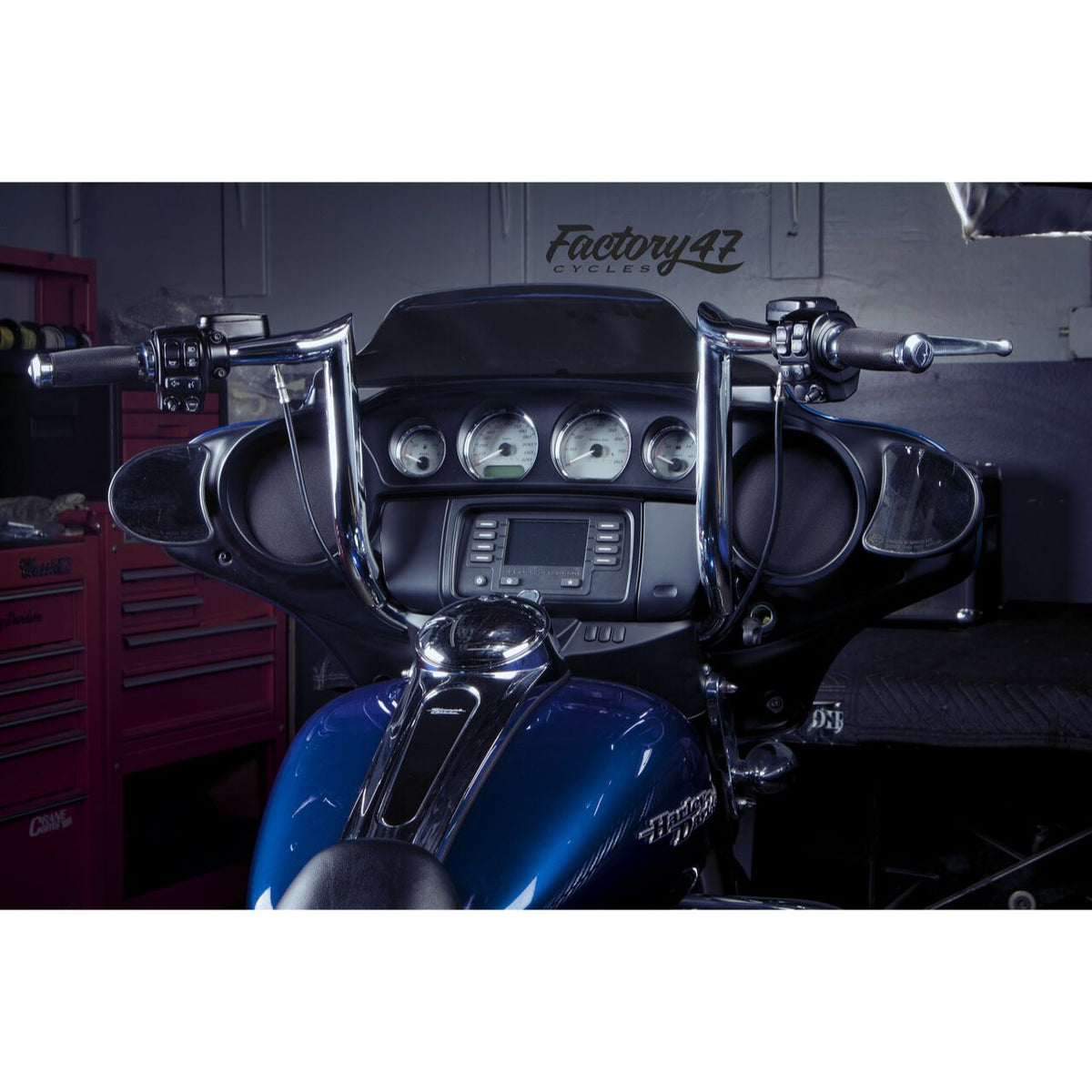 Factory 47 Assault Handlebar | 14" Rise | Chrome – House of Harley®