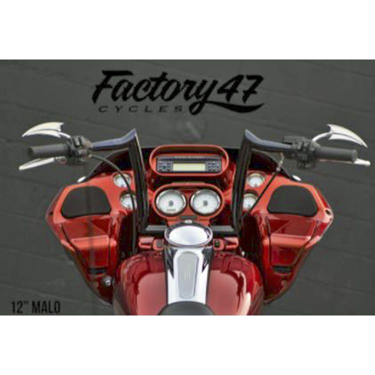 Factory 47 Malo Handlebar | 12" Rise | Gloss Black – House of Harley®